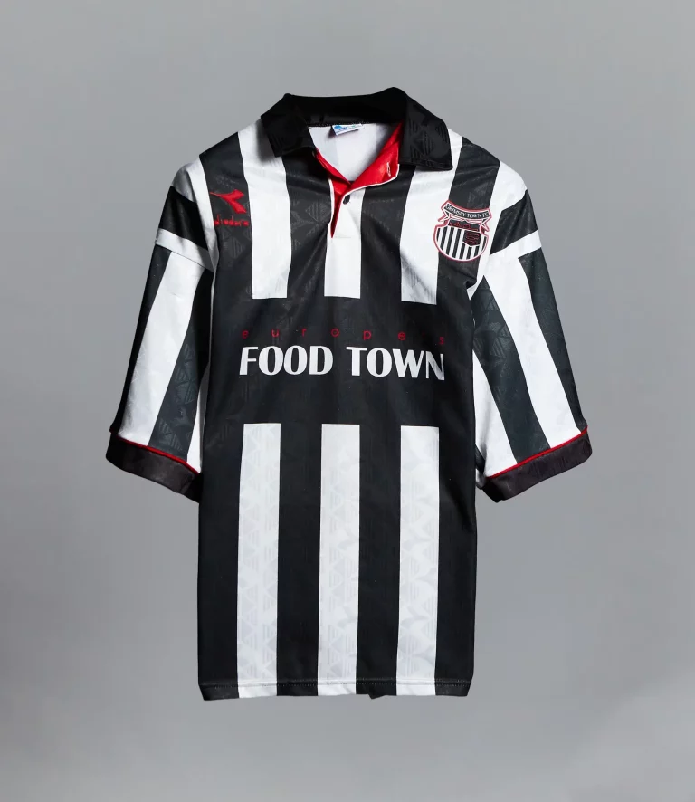 1995 - 1996 - Home Striped replica Diadora / Food Town (adult) - GTFC ...