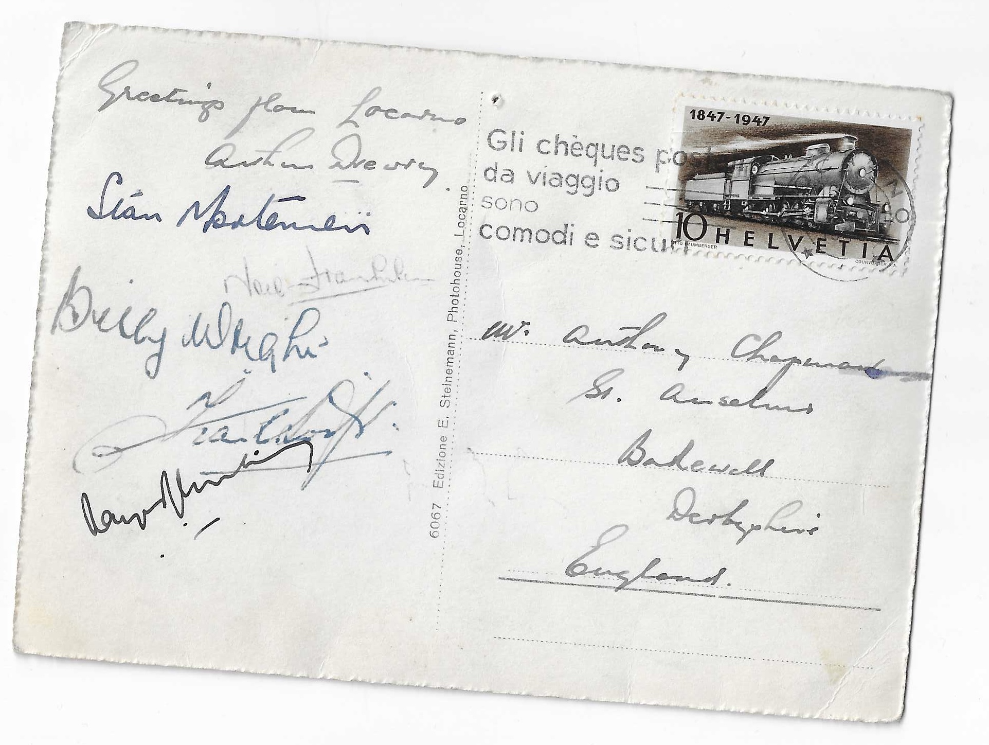 England Team Autographs - GTFC Heritage