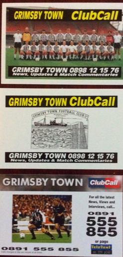 Grimsby Town Clubcall cards - GTFC Heritage