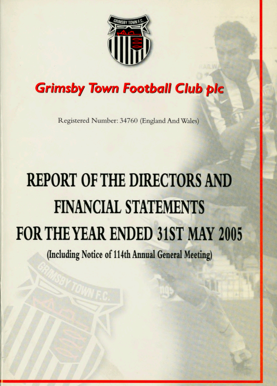 GTFC 2004/05 Directors Report and Accounts - GTFC Heritage