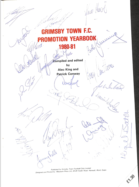 1980-81 signed Promotion Yearbook - GTFC Heritage