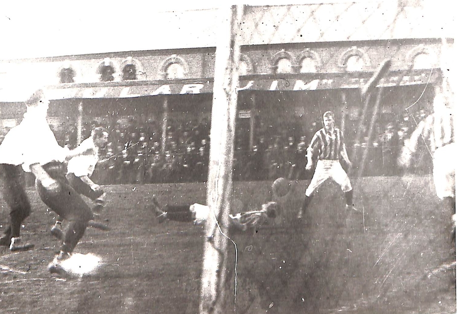 Goalmouth action at Abbey Park - GTFC Heritage