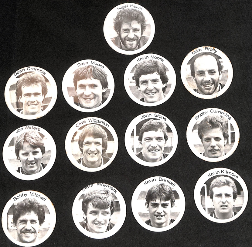 Player badges, early 1980s - GTFC Heritage