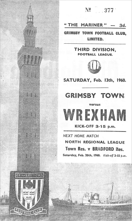 Town v Wrexham 1960 (59/60) - GTFC Heritage